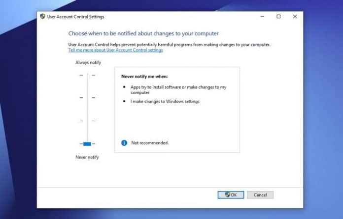 How to Disable User Account Control (UAC) in Windows